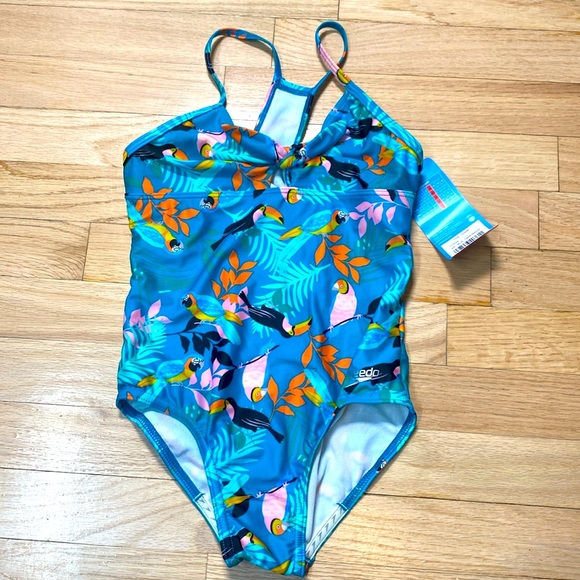 Speedo | Swim | Speedo Girls Bathing Suit One Piece Tropical Toucan ...